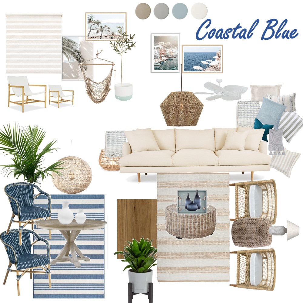 Coastal Blue Mood Board Interior Design Mood Board by LisaUS - Style ...
