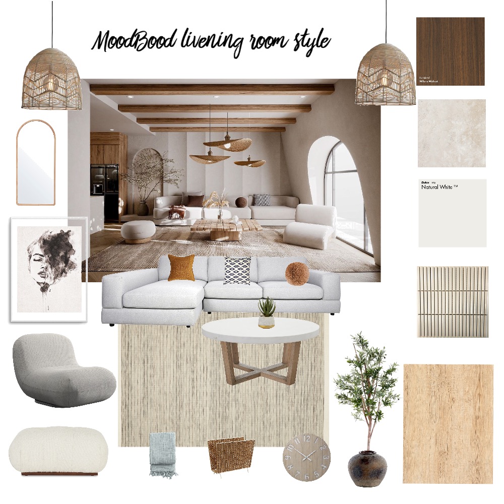 Japandi Moodboard Interior Design Mood Board by Thana - Style Sourcebook