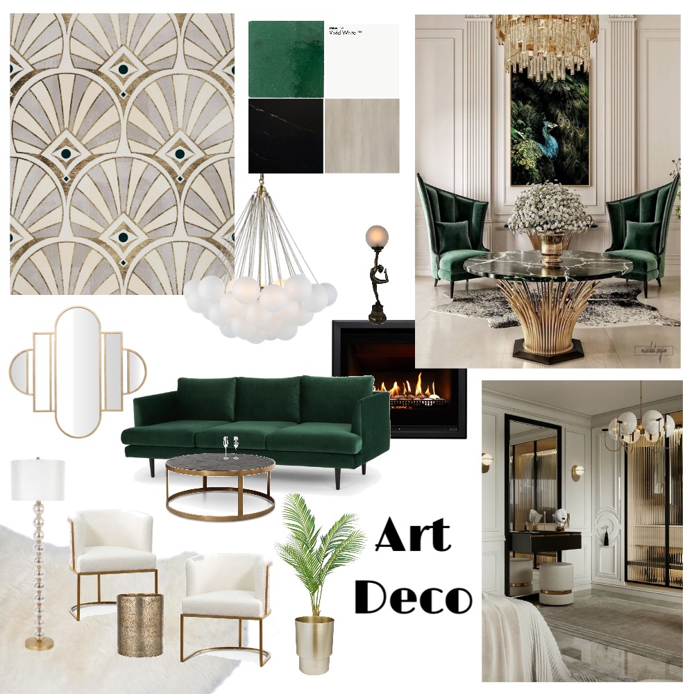 Art Deco Interior Design Mood Board by lauren.robbins - Style Sourcebook