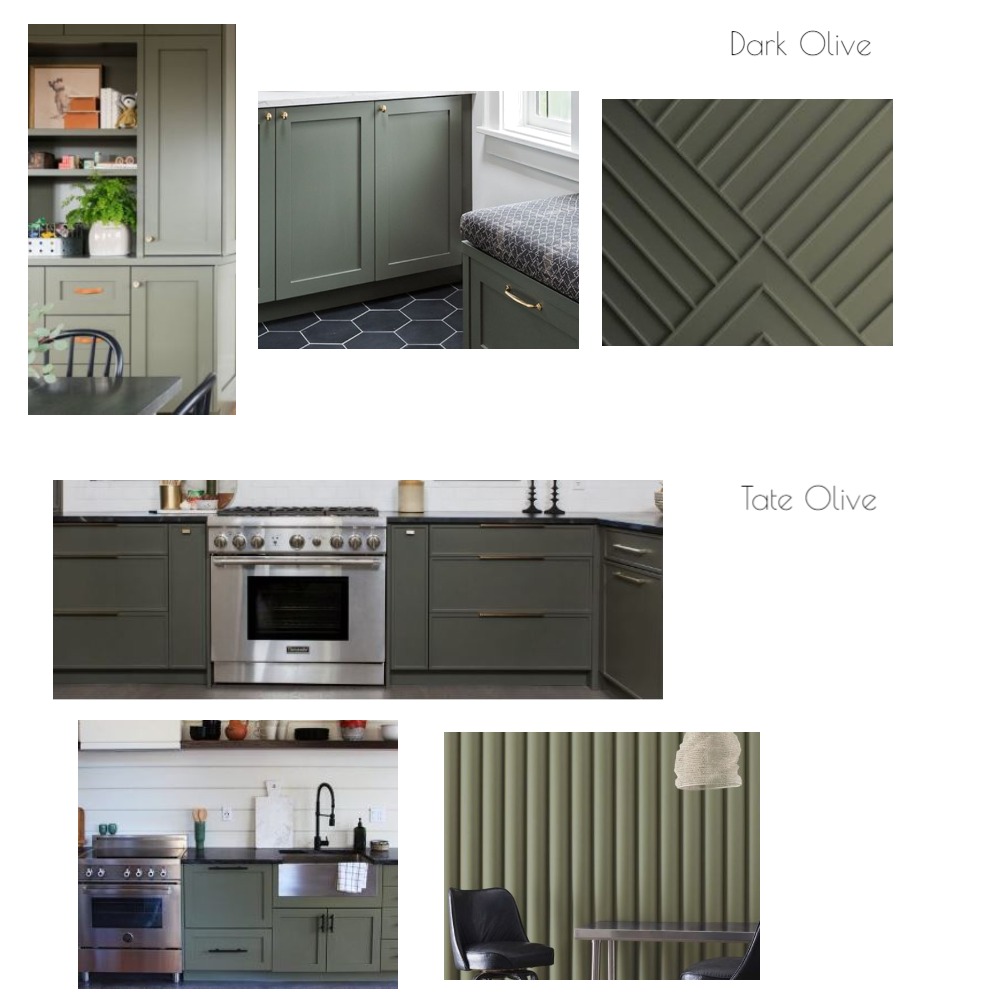 Dark Olive & Tate Olive - Benjamin Moore Interior Design Mood Board by ...