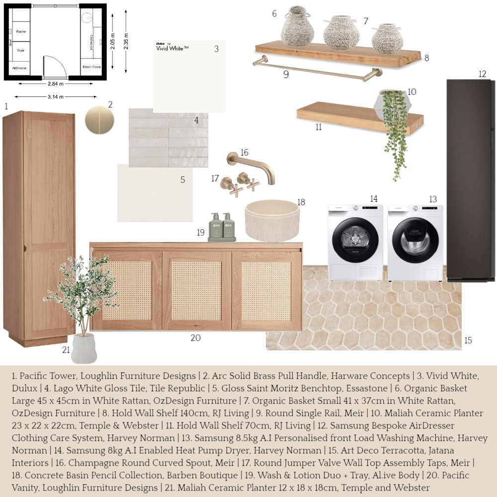 Laundry Interior Design Mood Board by Bree.Rouse - Style Sourcebook