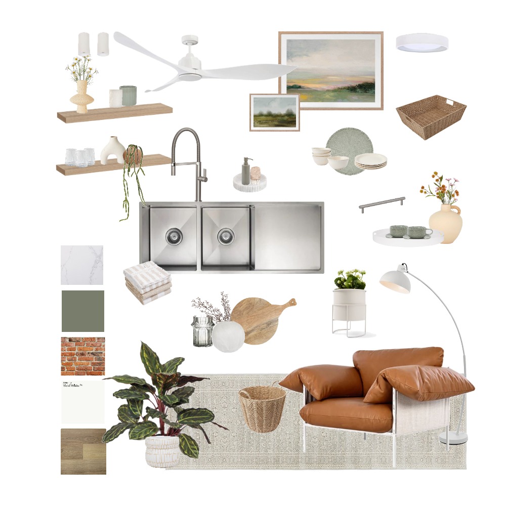 Ash and Lucinda's Kitchen Sample Board Interior Design Mood Board by AJ ...