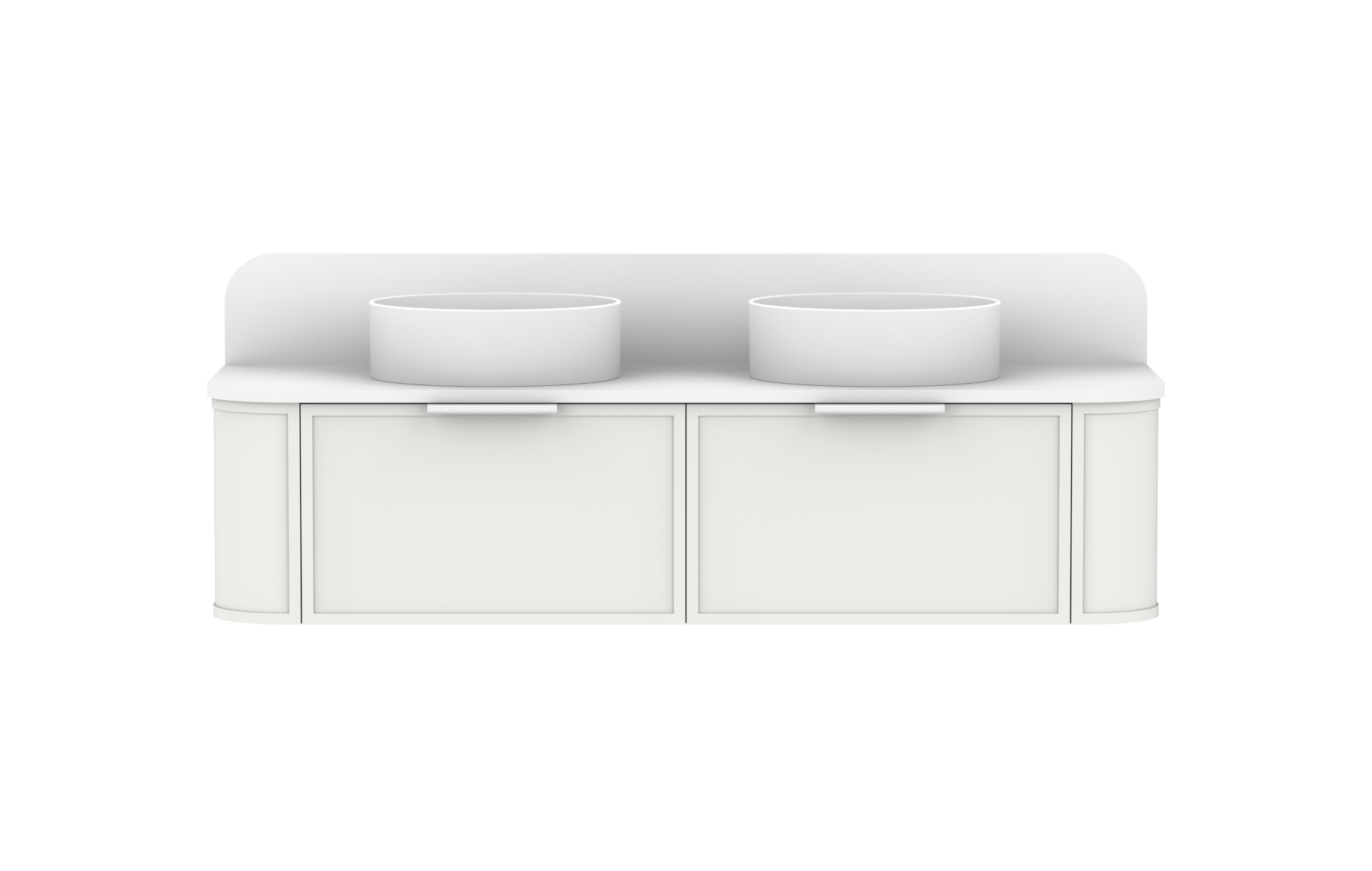 Flo 1500 Double Bowl Vanity by ADP - Style Sourcebook