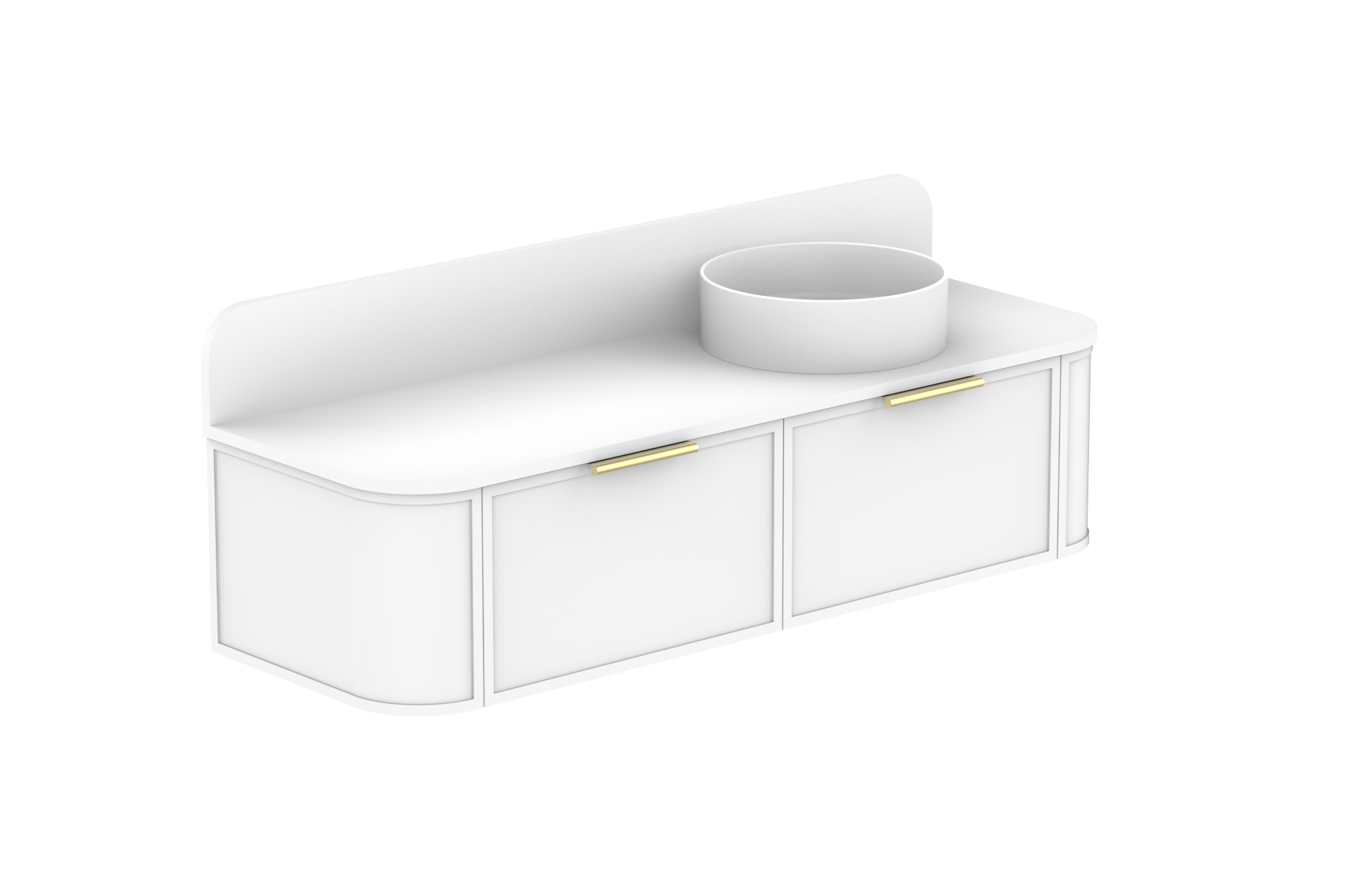 Flo 1500 Offset Bowl Vanity by ADP - Style Sourcebook