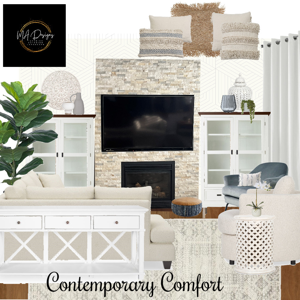 Contemporary Comfort Interior Design Mood Board by mambro - Style ...