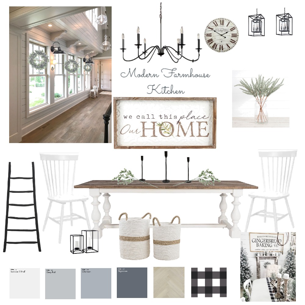 Modern Farmhouse - Kitchen Interior Design Mood Board by Megan Jones ...