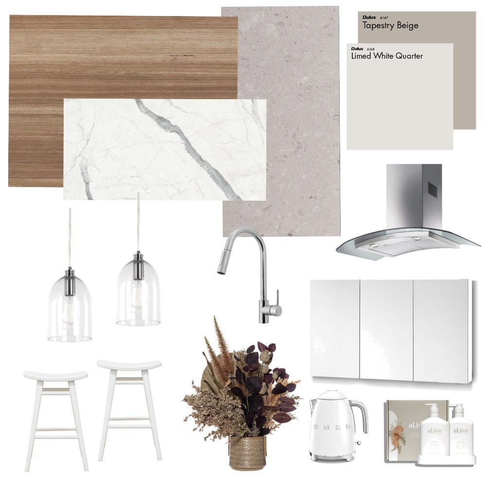 Hamptons Contemporary Kitchen Interior Design Mood Board by Samantha ...