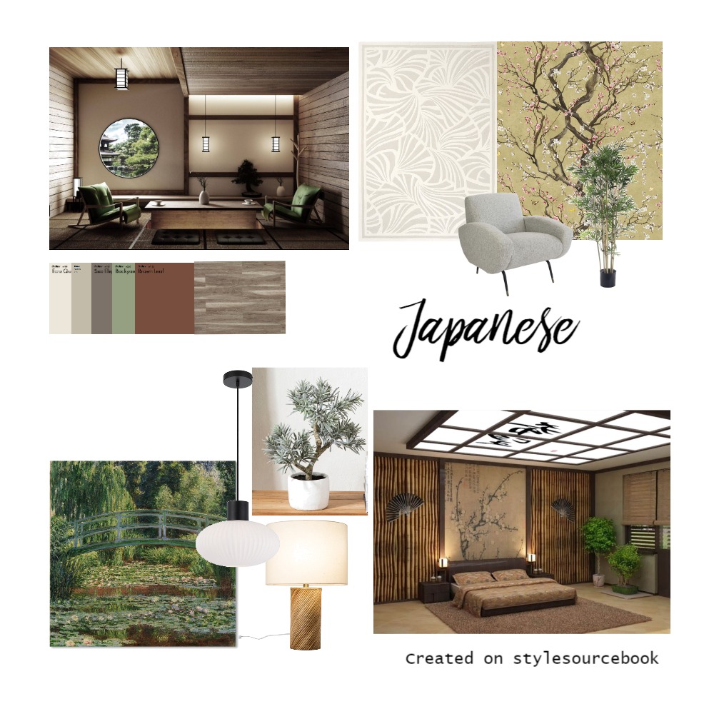 Japanese Interior Design Mood Board by Rob Prowse - Style Sourcebook