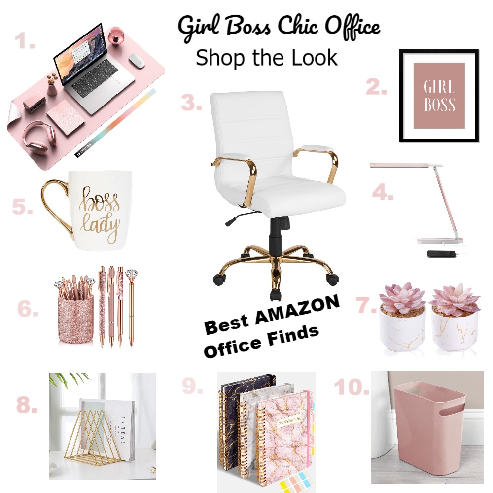 Girl Boss Chic Office Interior Design Mood Board by Bwty Designs ...