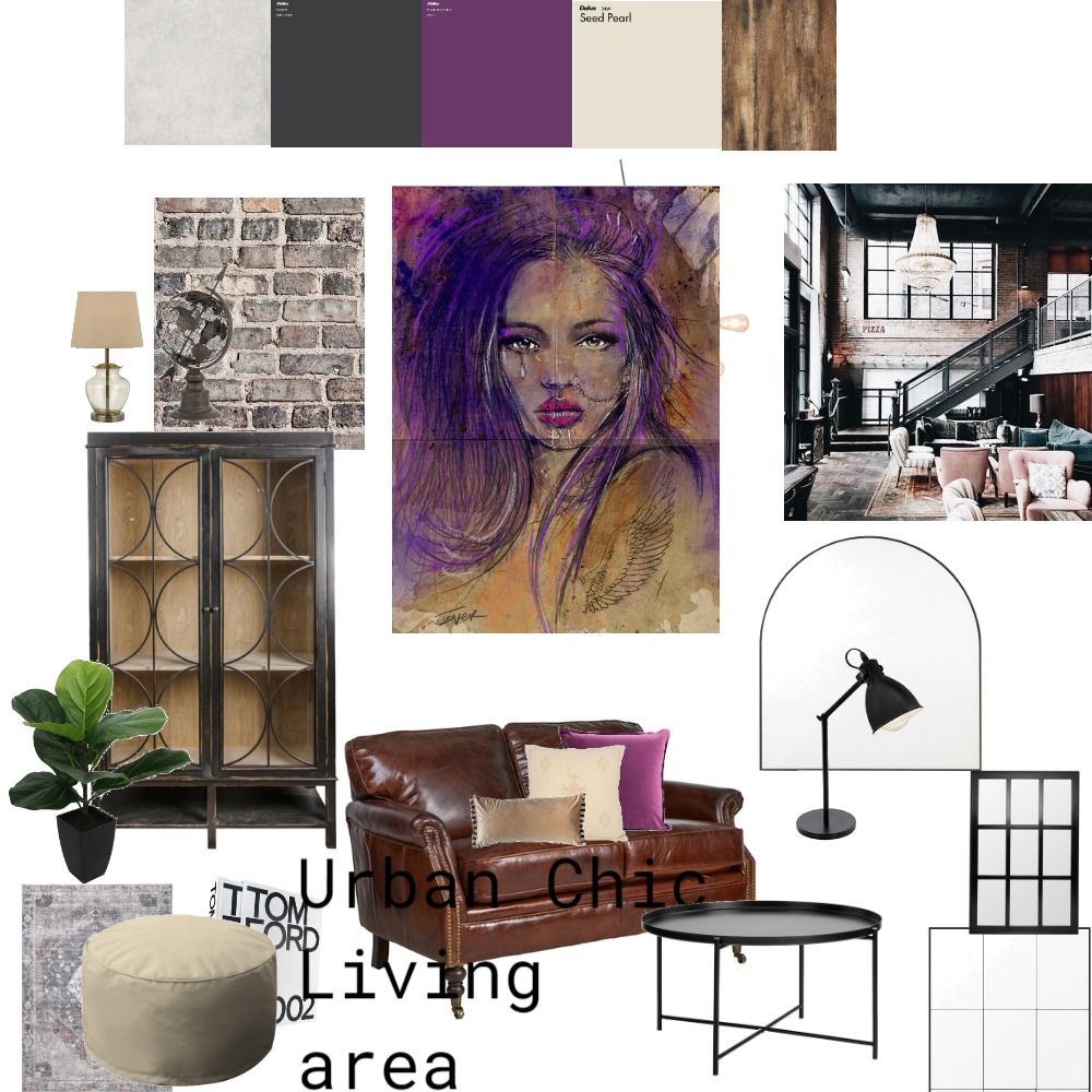 Urban Chic Interior Design Mood Board by Joanna Beckton - Style Sourcebook