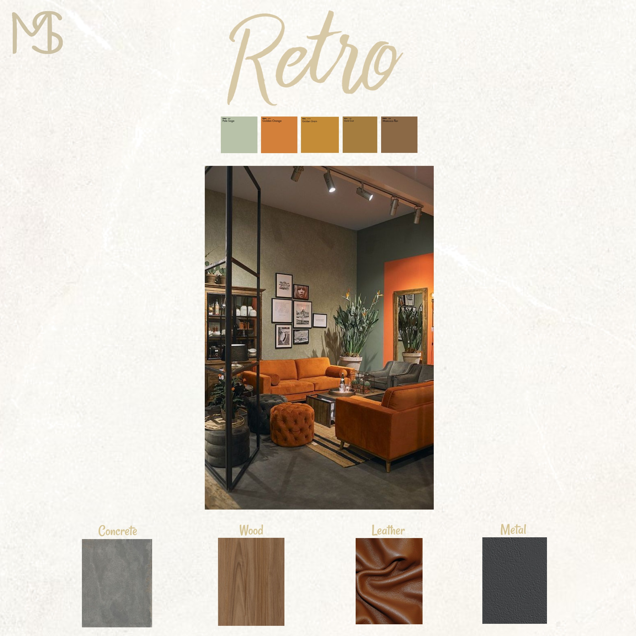 Moodboard Retro Interior Design Mood Board by moriasegal26 - Style ...