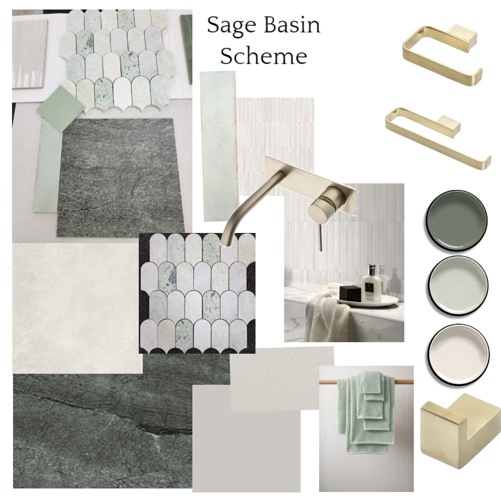 Sage Basin Scheme Interior Design Mood Board by JJID Interiors - Style ...