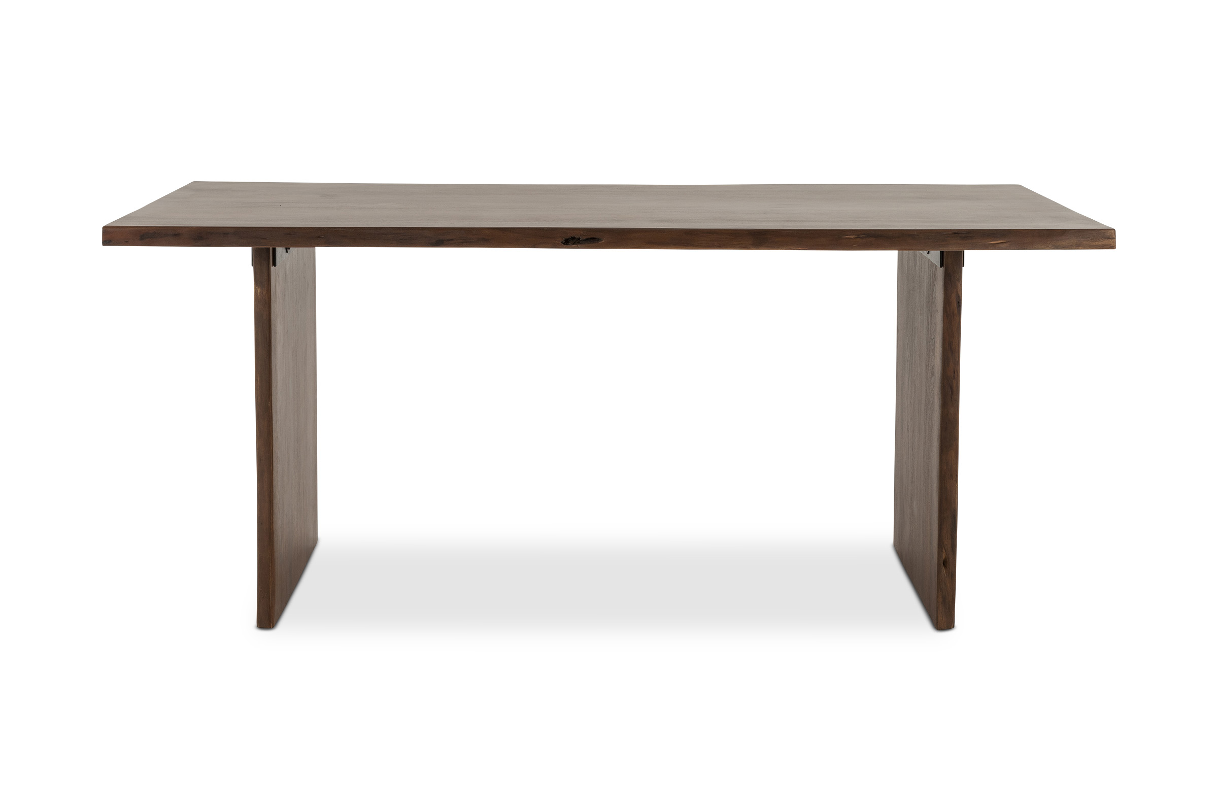 Dakota Block 180cm Dining Table, Solid Acacia Wood, Walnut, by Lounge ...