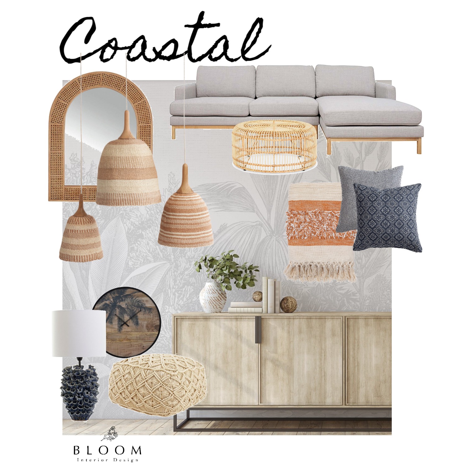 Coastal Bloom Interior Design Interior Design Mood Board by Luandri0425 ...