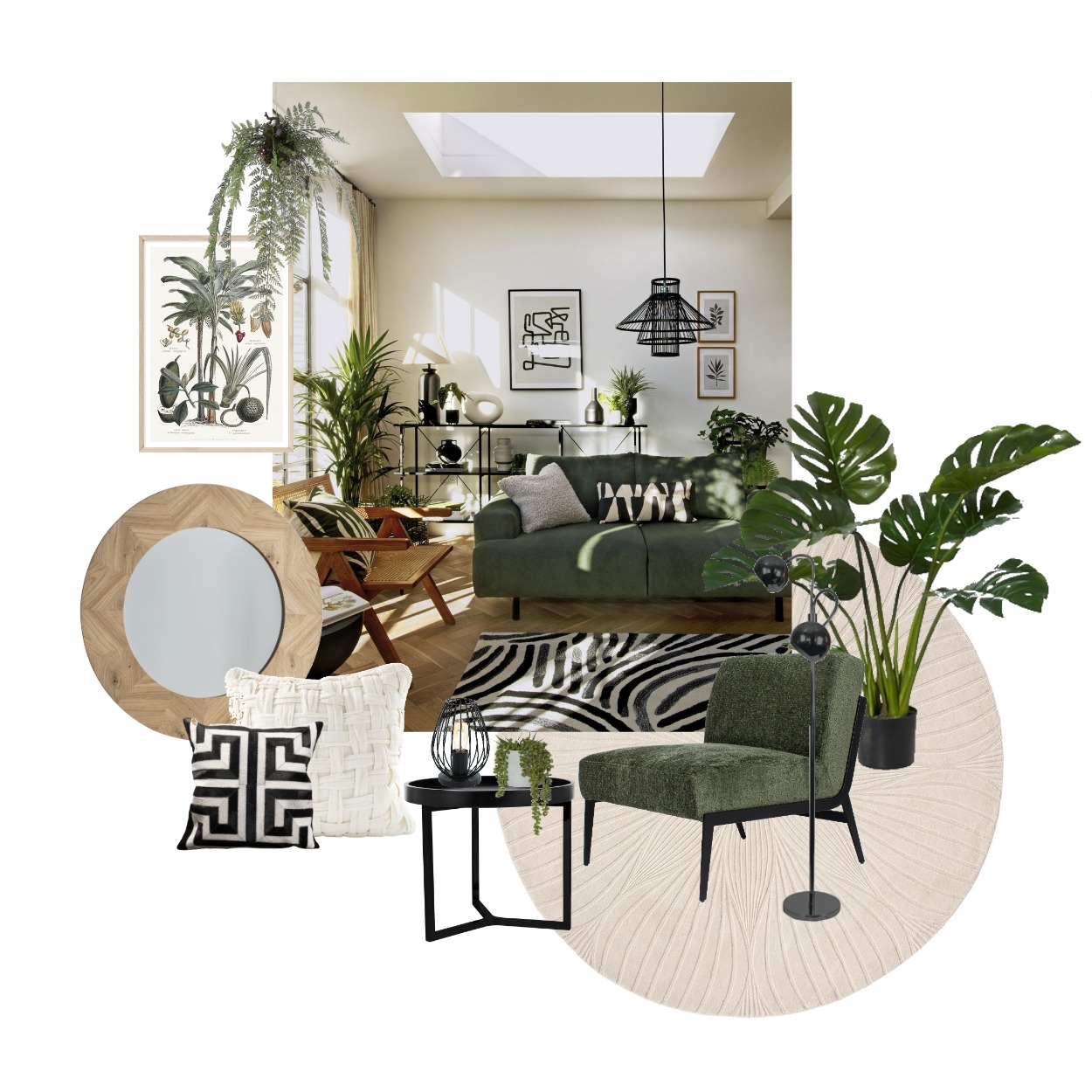 Biophilic livning room02 Interior Design Mood Board by ytbecca - Style ...