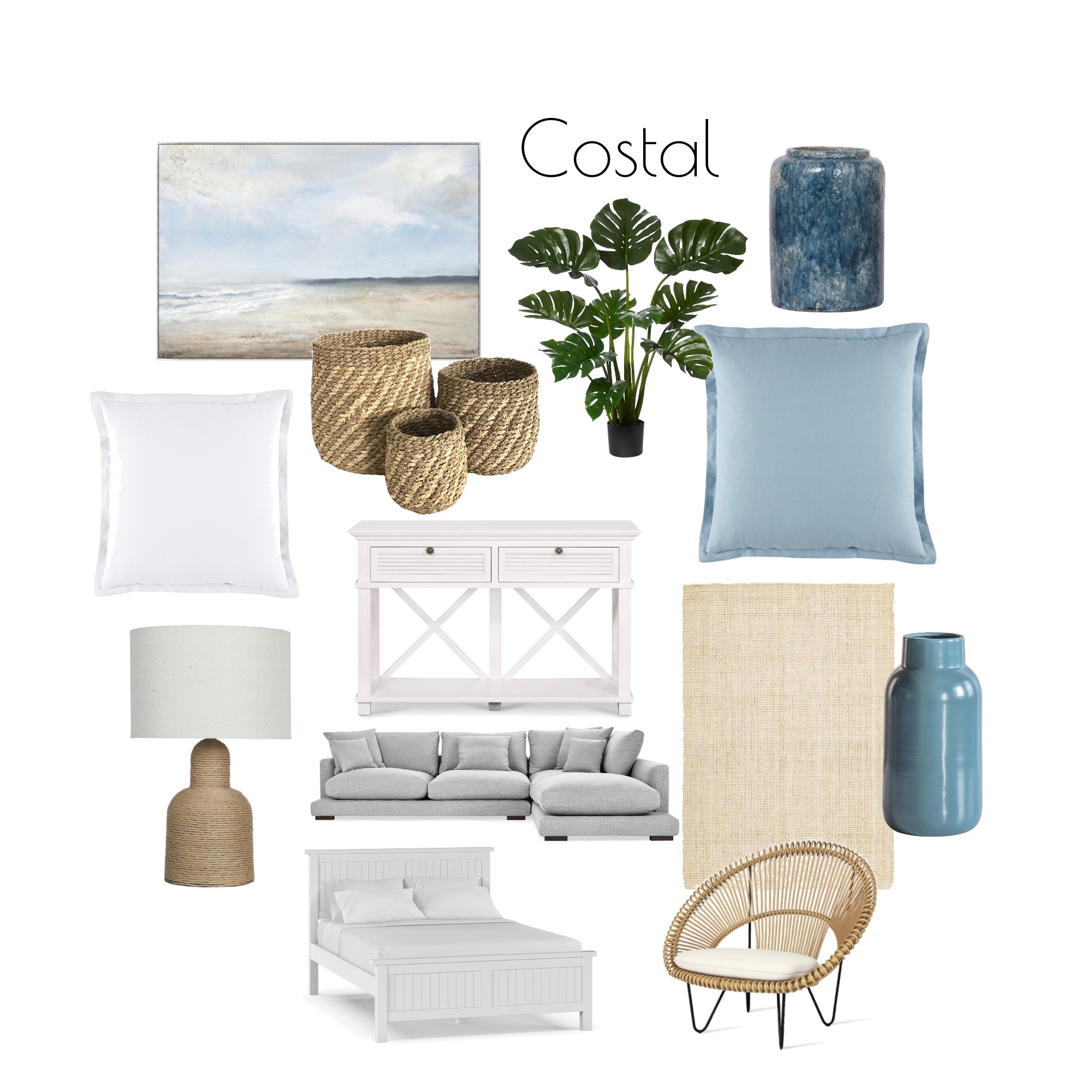 Costal Interior Design Mood Board by Jessemilywill - Style Sourcebook