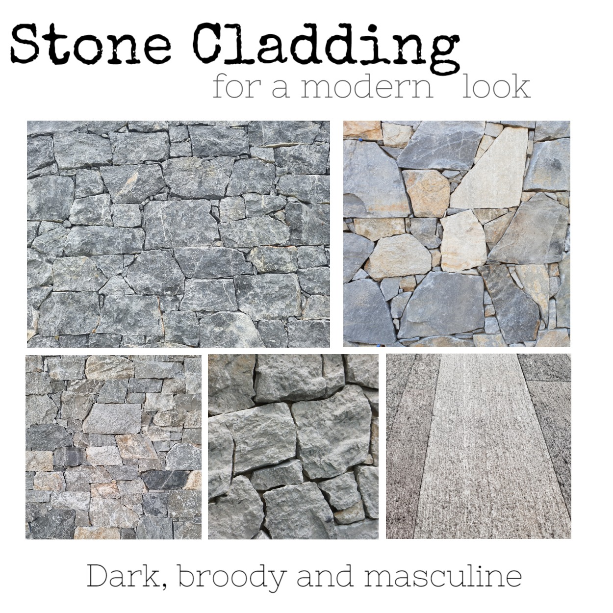 Stone Cladding for a modern look Interior Design Mood Board by HAUS ...