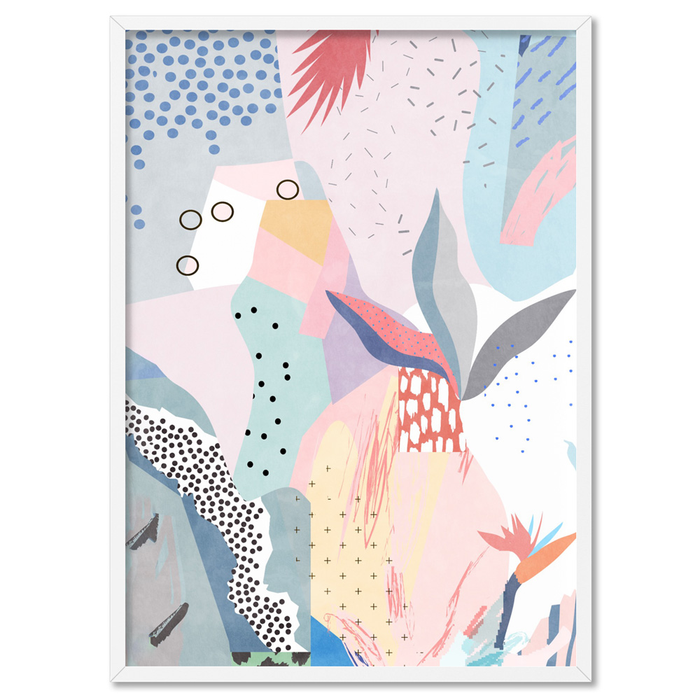 Abstract Geo Pastel Gardens I - Art Print by Print and Proper | Style ...