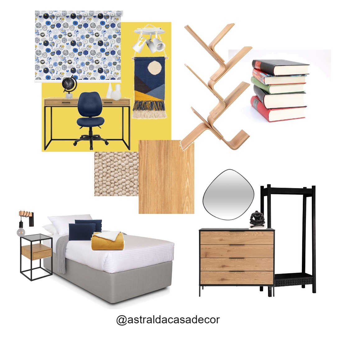 Studio Young Student Interior Design Mood Board by @astraldacasadecor ...