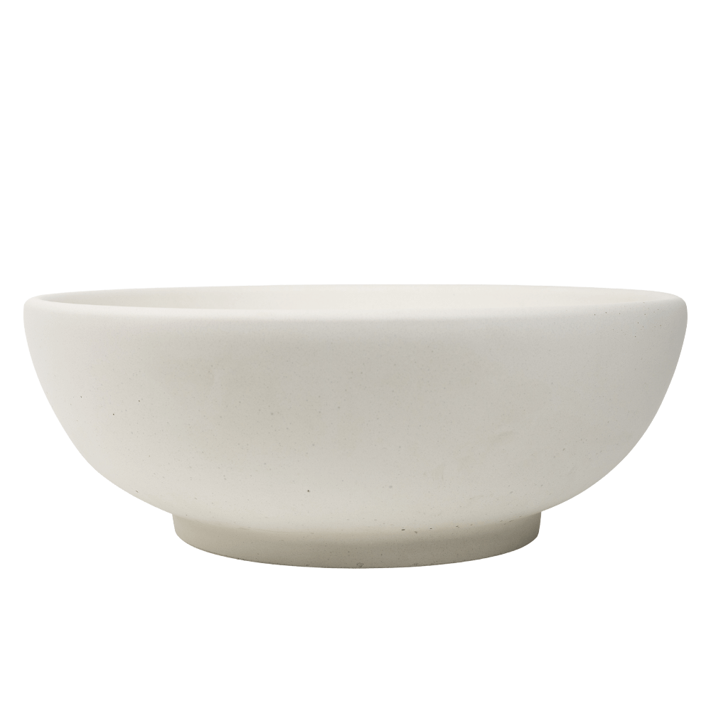 Buildmat Alden Sea Salt White Circle Concrete Basin by Buildmat - Style ...