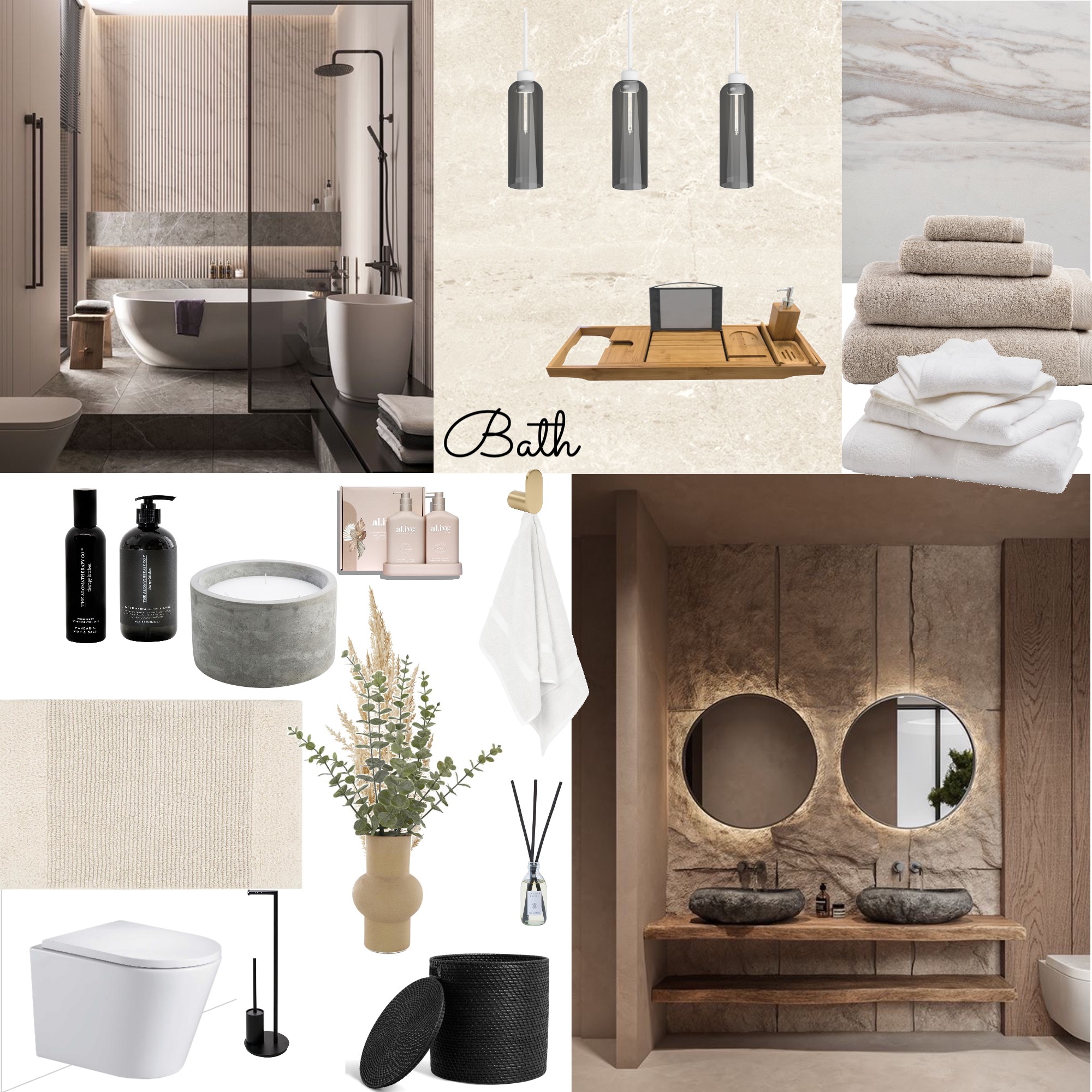 bath Interior Design Mood Board by Virginia Kanidou - Style Sourcebook