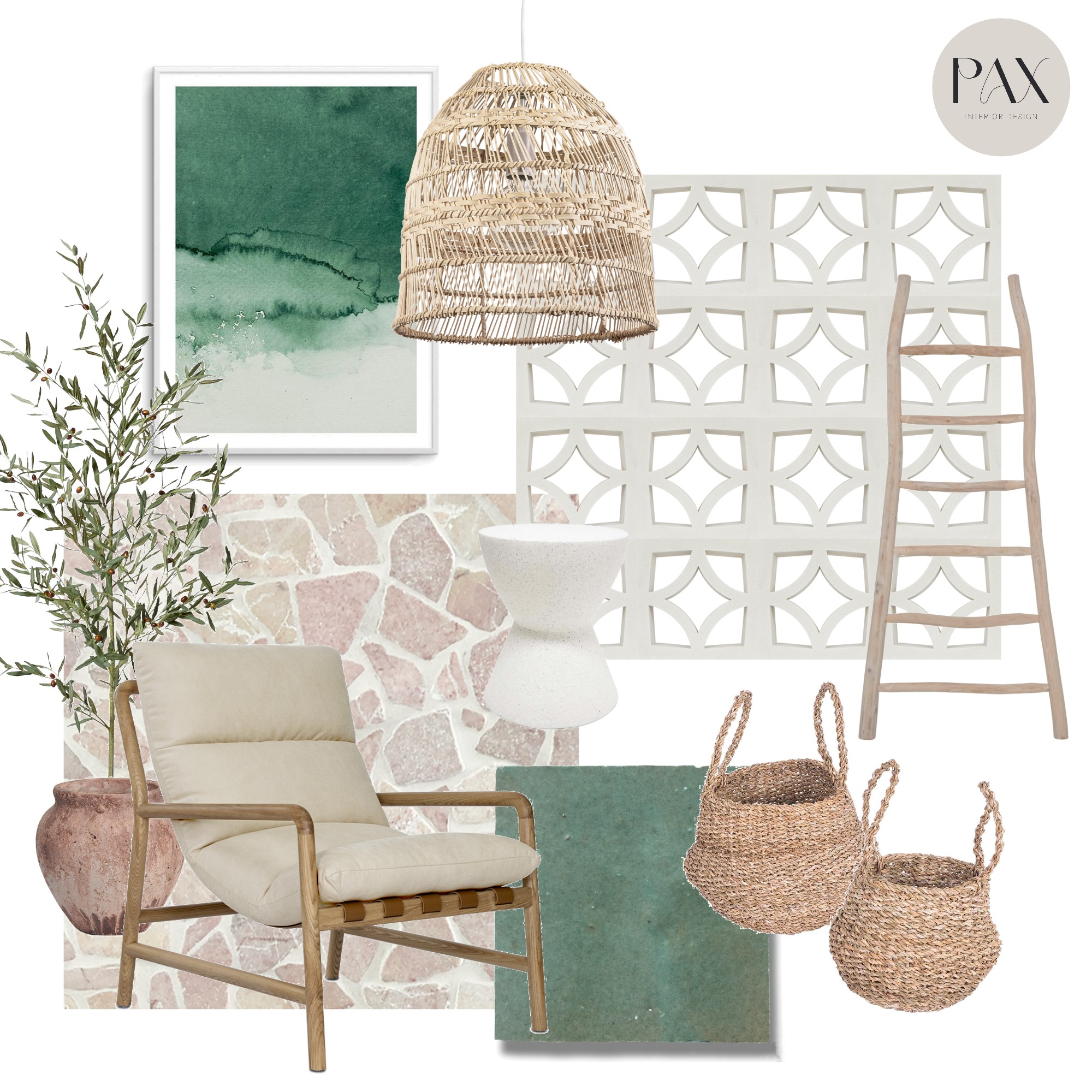 Coastal Mediterranean Concept Interior Design Mood Board by PAX ...