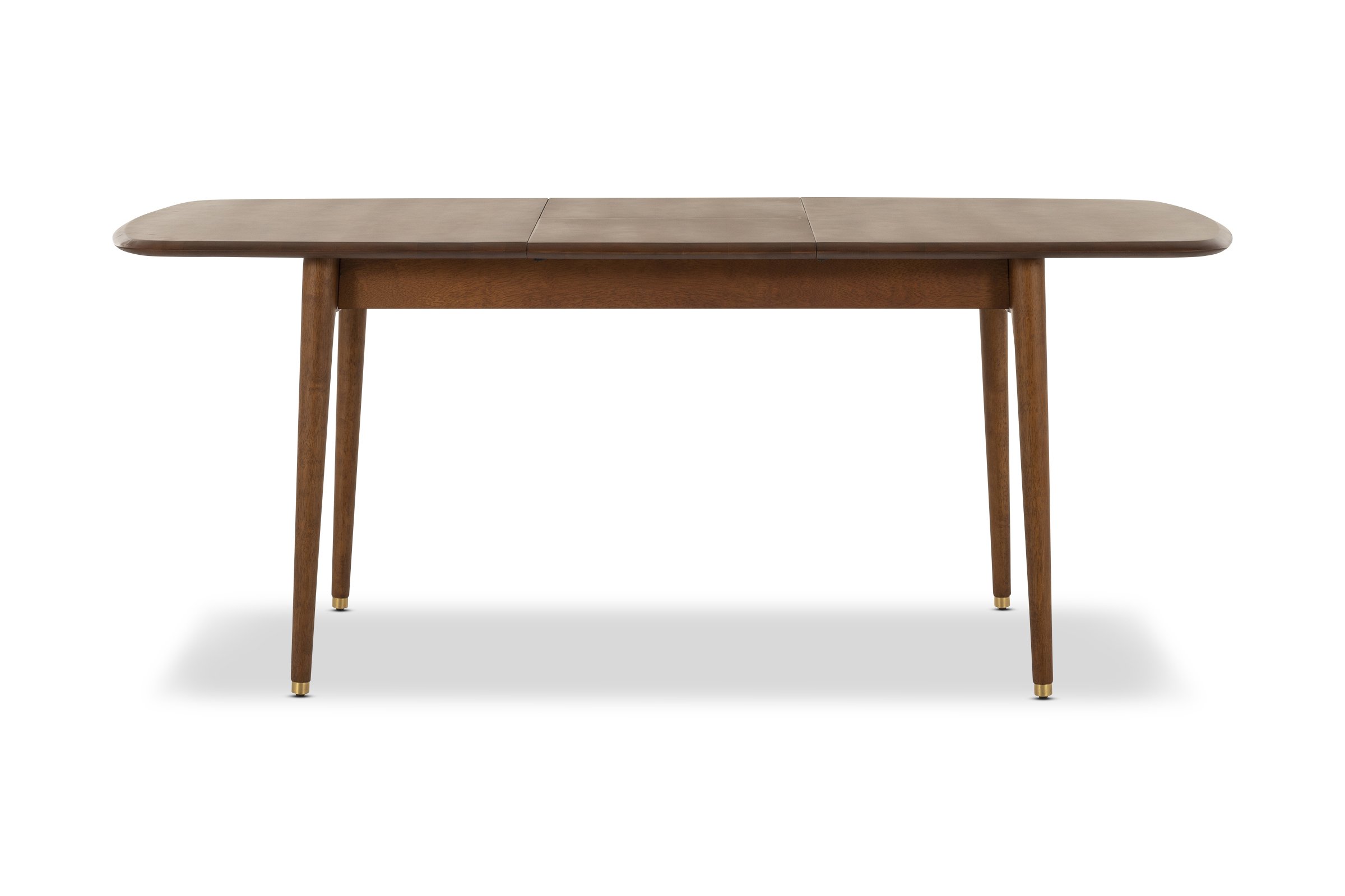 Manhattan Extension Mid Century Dining Table, Brown Solid Wood, by ...