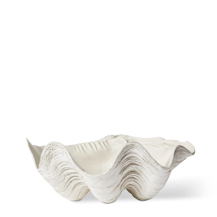 Clam Shell Sculpture - 33 x 27 x 15cm by Elme Living - Style Sourcebook