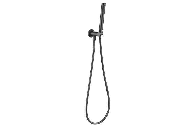 Bloom Hand Shower on Hook Brush Gunmetal by ADP - Style Sourcebook