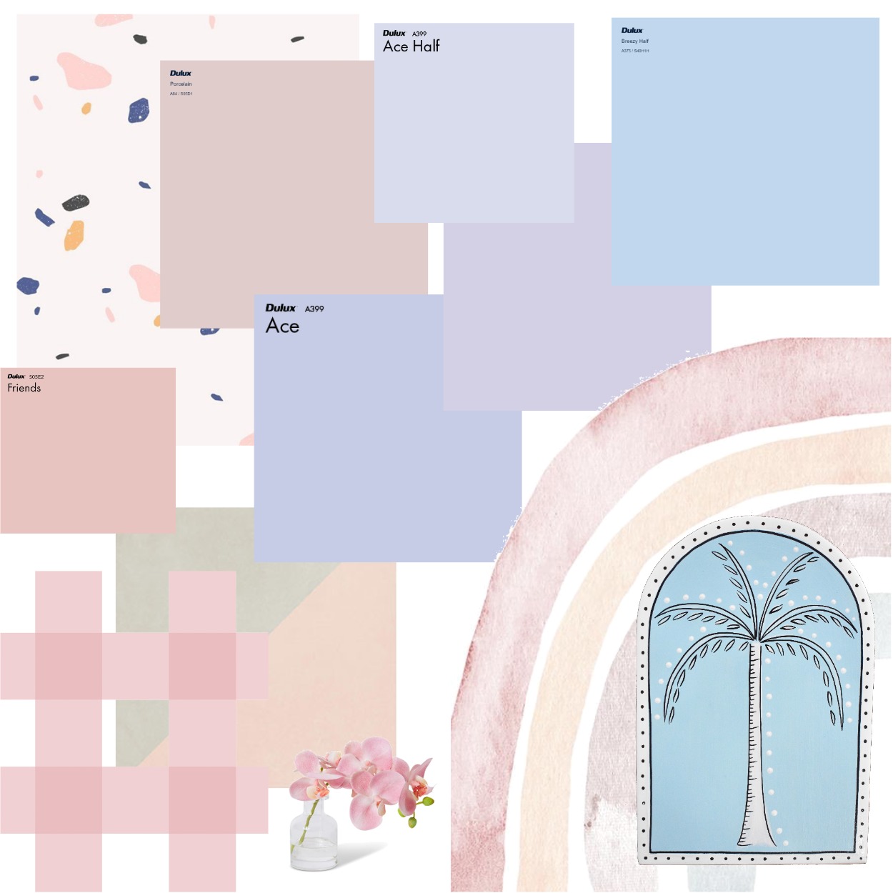 pastel color Interior Design Mood Board by Jia Hui Qian - Style Sourcebook