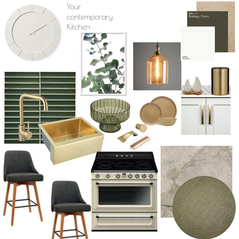 contemporary kitchen living Interior Design Mood Board by ...