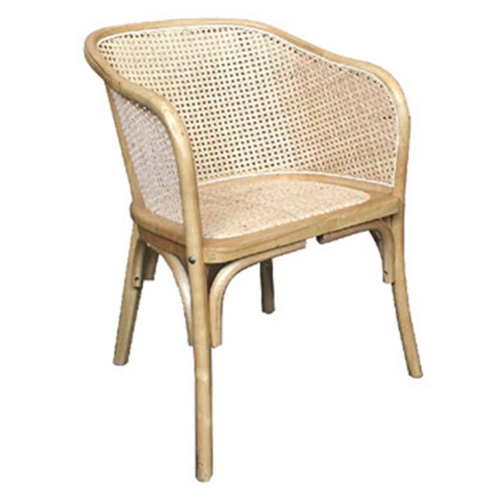 Maron Timber & Rattan Tub Chair, Natural by Montego - Style Sourcebook