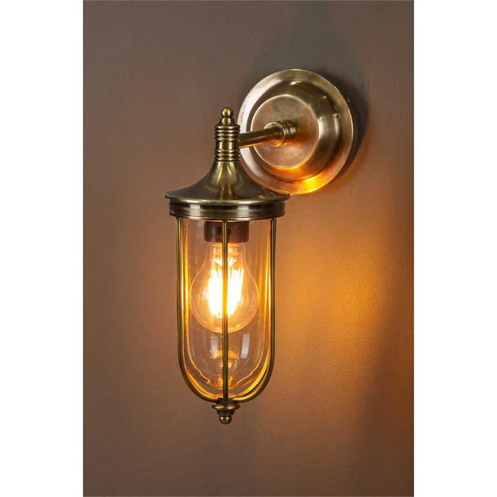 Noosa Metal Outdoor Wall Light, Antique Brass by Emac & Lawton - Style ...