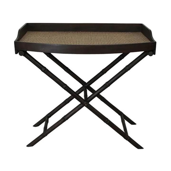 Lawrence Rattan & Wood Tray Table by French Country Collection - Style ...