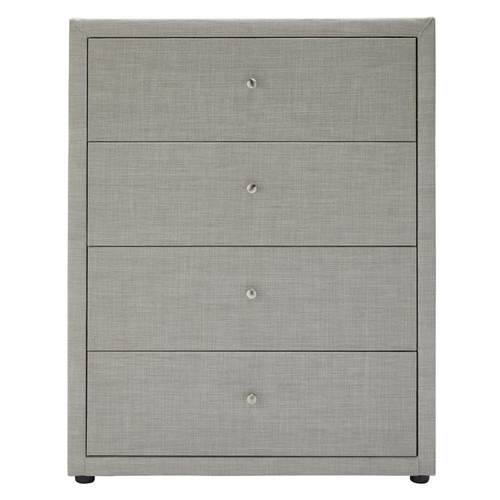 Metro Tallboy Light Grey - 4 Drawer by James Lane - Style Sourcebook