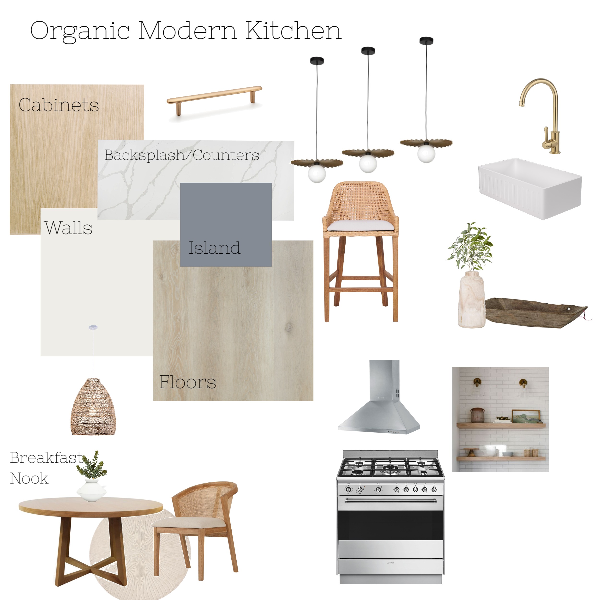 Organic Modern Kitchen Interior Design Mood Board by HannahC - Style ...