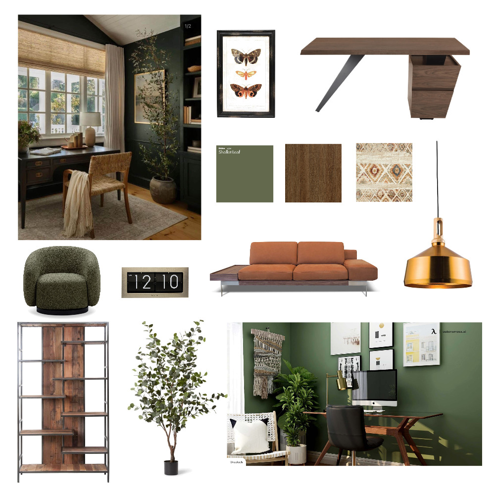 Green Office Mood Board Interior Design Mood Board by Greenterior Design - Style Sourcebook