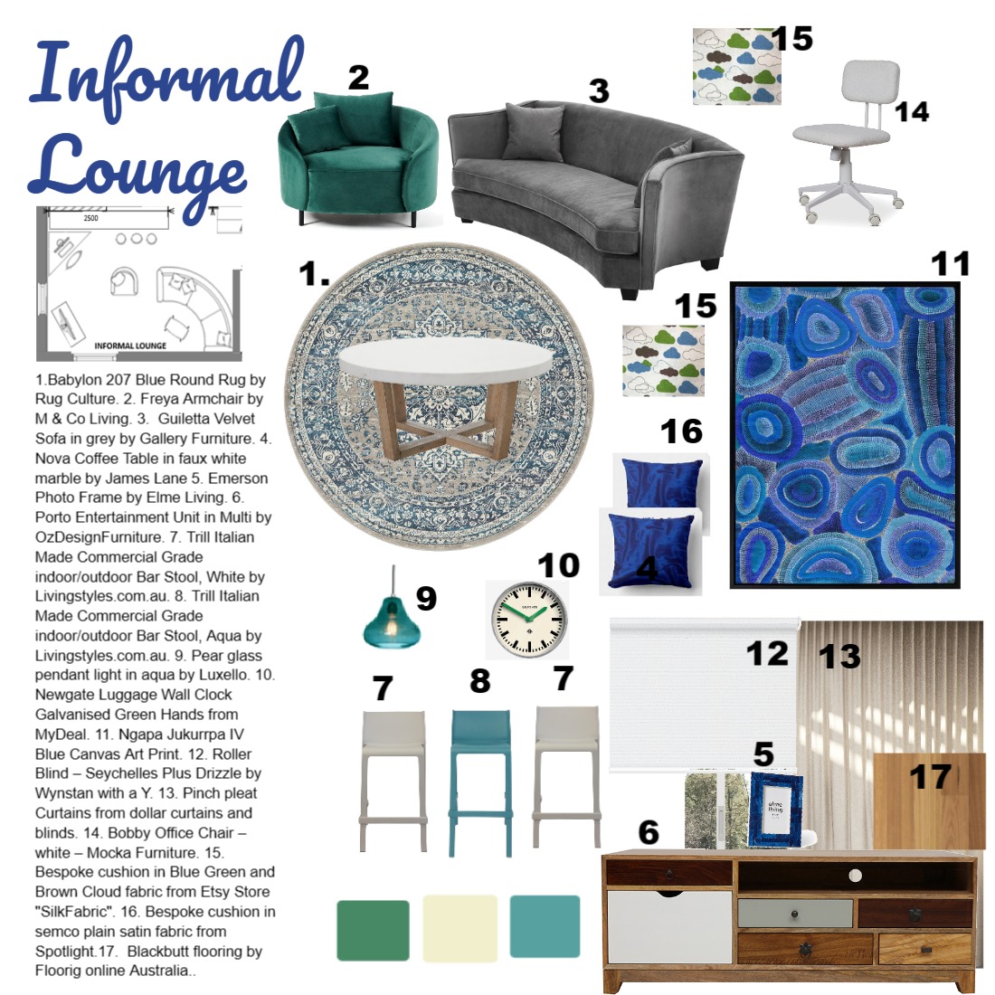 Informal Lounge Interior Design Mood Board by niklynrob@outlook.com.au ...